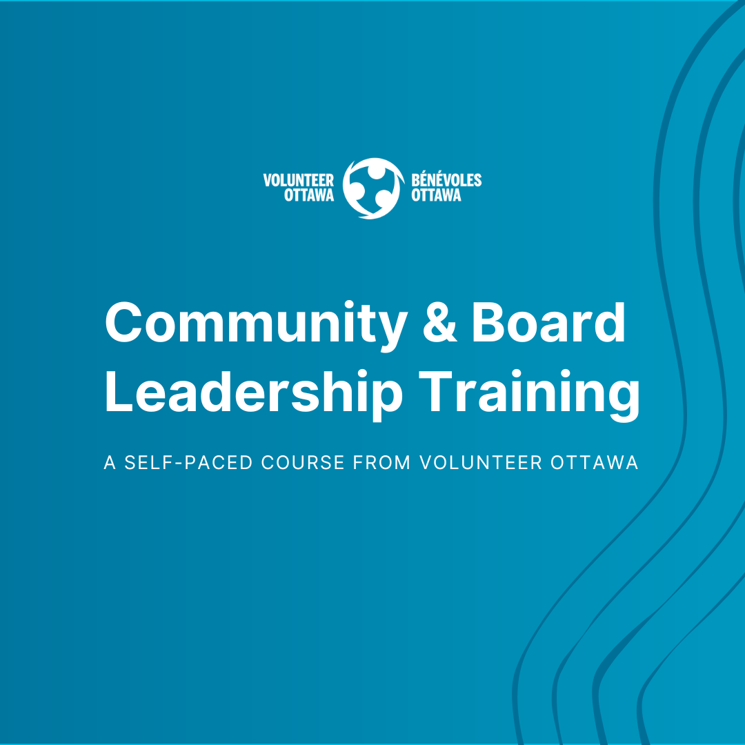 Online Training for Non-profit Boards of Directors - Volunteer Ottawa